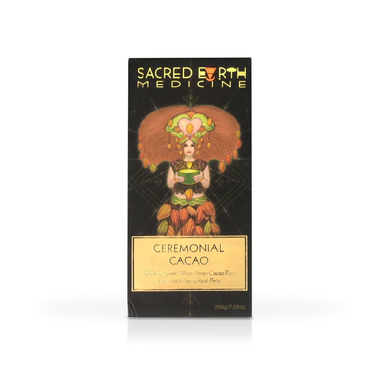 Ceremonial Cacao Block by Sacred Earth | 100% Organic Whole Bean Cacao ...