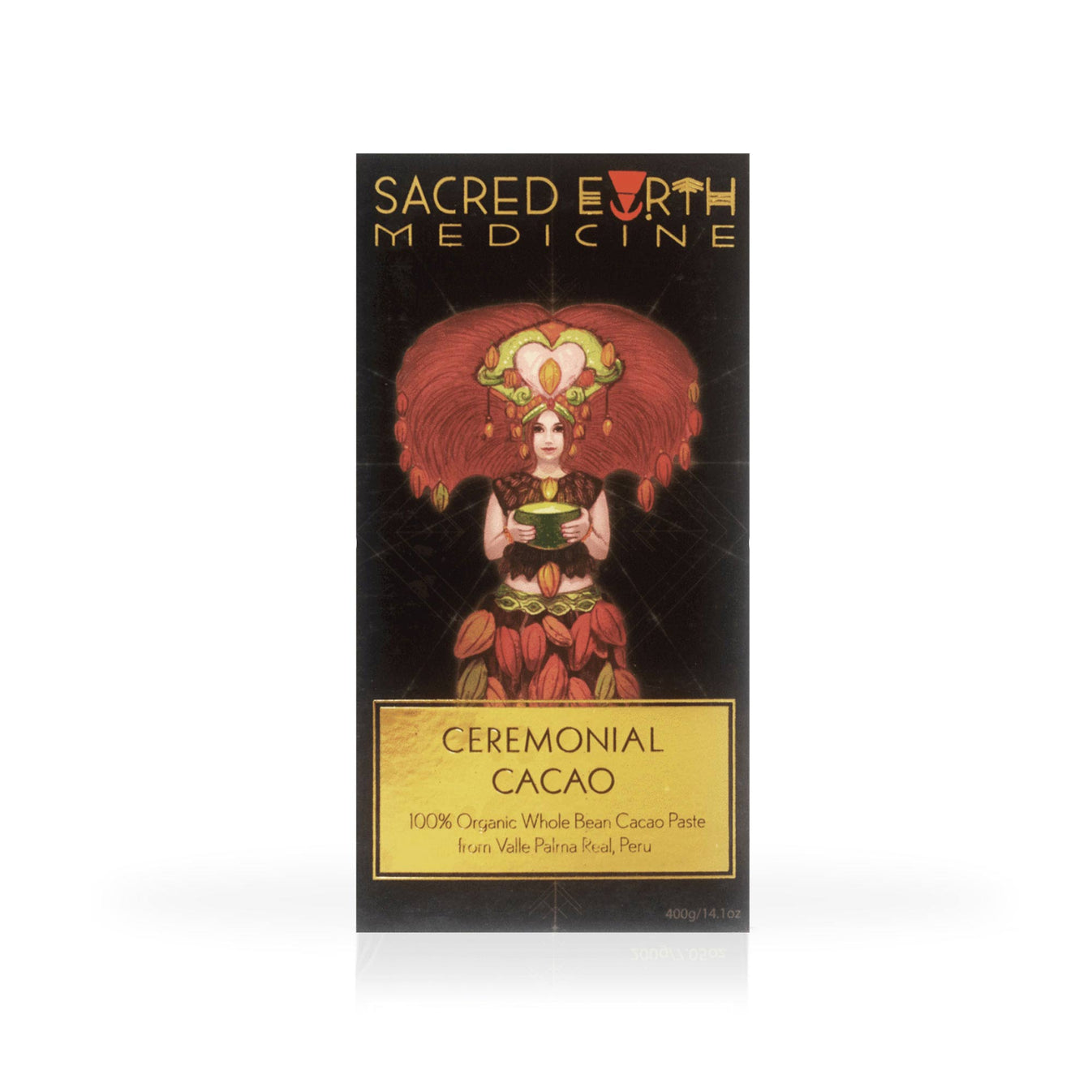 Ceremonial Cacao Block by Sacred Earth | 100% Organic Whole Bean Cacao ...