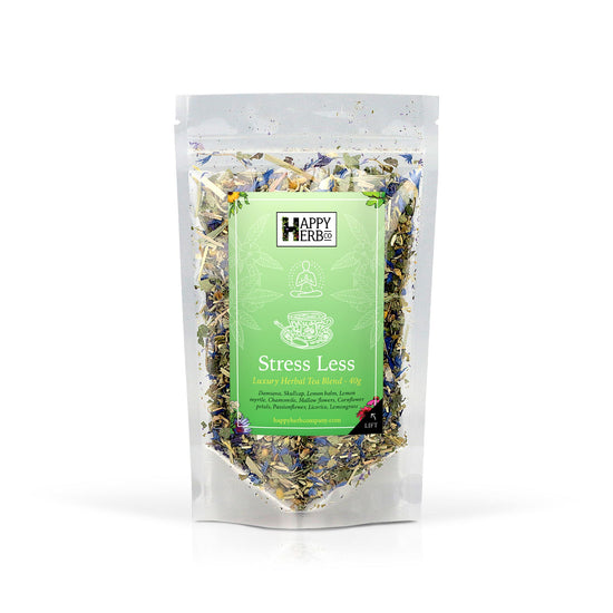 Stress Less Herbal Tea Blend | Dried Herb Blends | Shop at Happy Herb Co